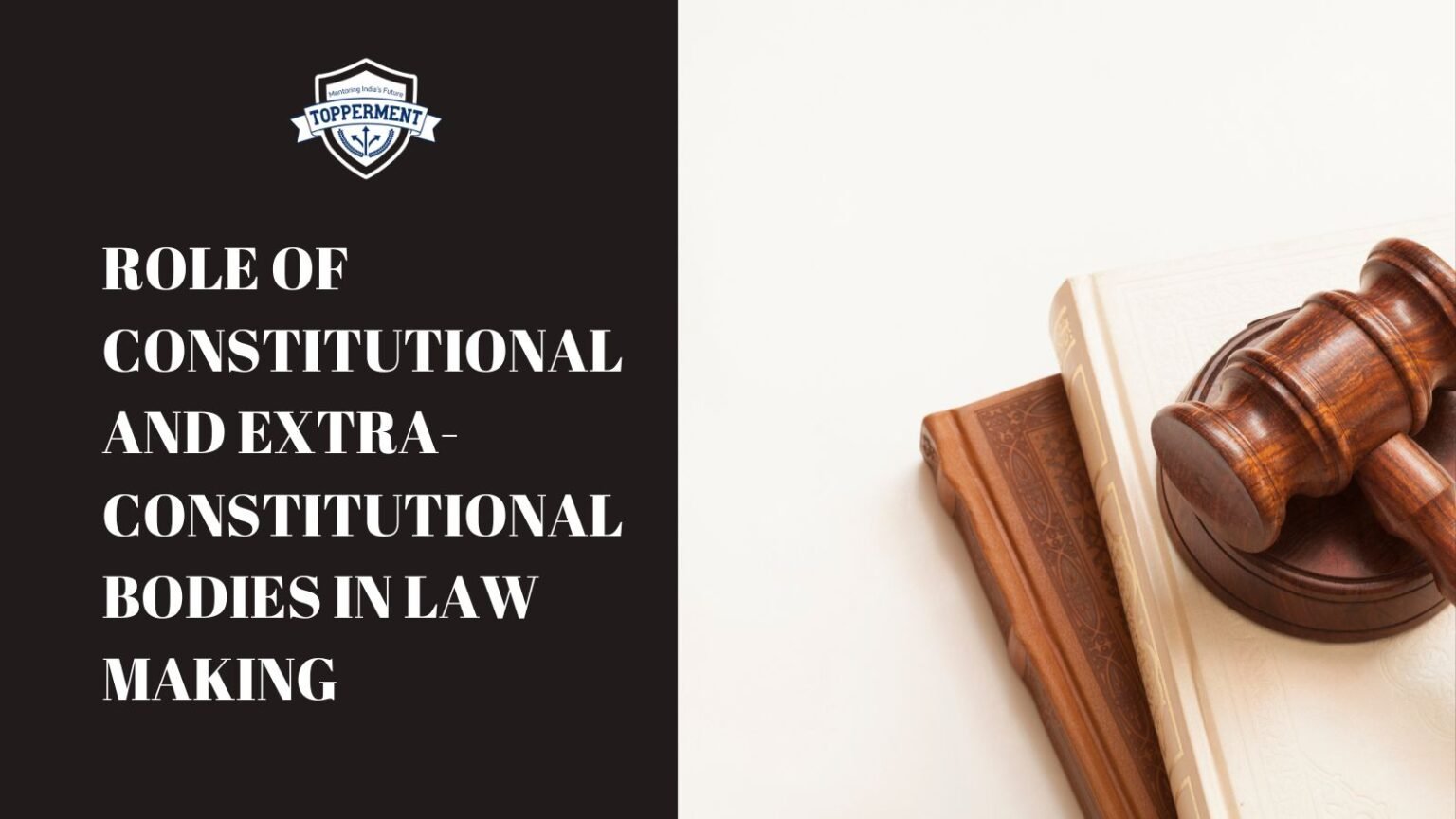 Role of Constitutional and Extra-Constitutional Bodies in Law Making ...